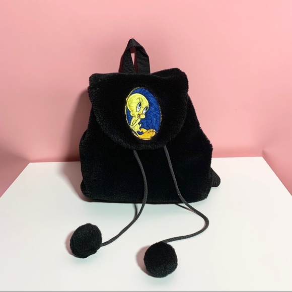Vintage | Bags | Vintage Y2k Furry Tweety Bird Mini Backpack | Poshmark